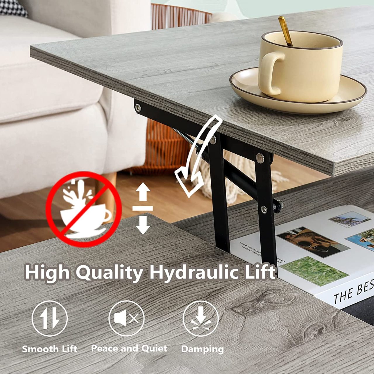Table relevable : comment fonctionne un vérin hydraulique